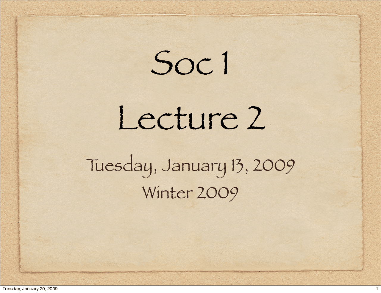 Lecture Slides For The Institutional Construction Of The Self Soc 1
