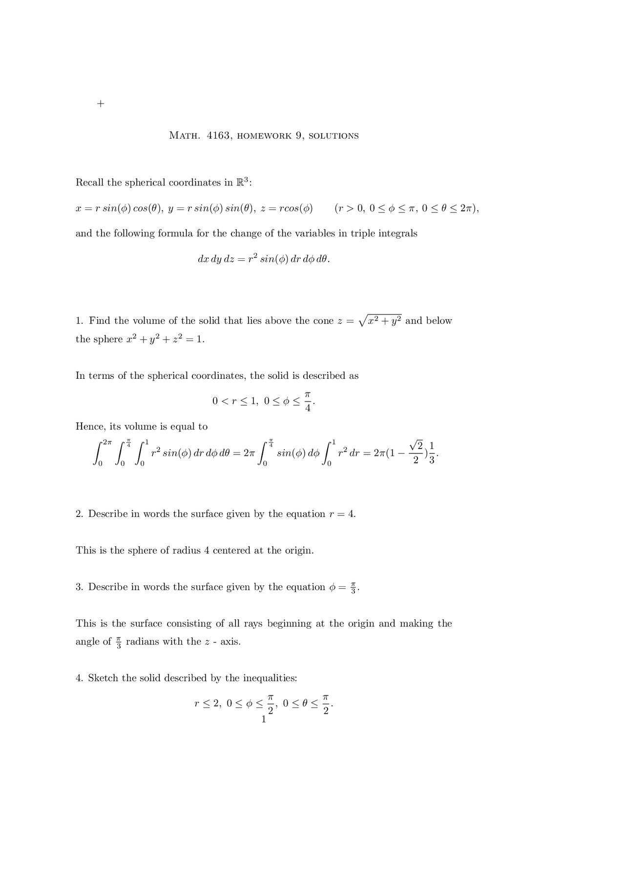 Homework 9 Solutions For Introduction To Partial Differential Equations