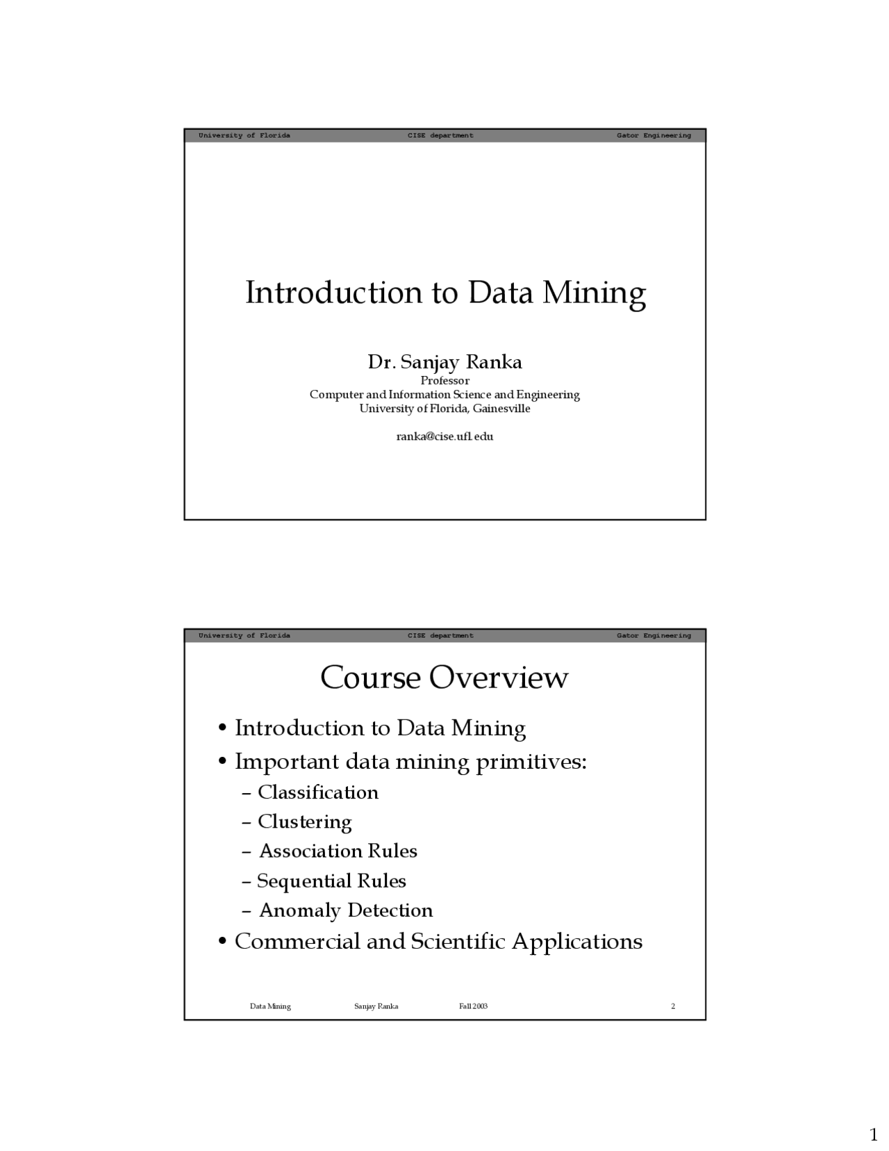 Introduction to Data Mining in Translators | CIS 6930 | Study notes ...