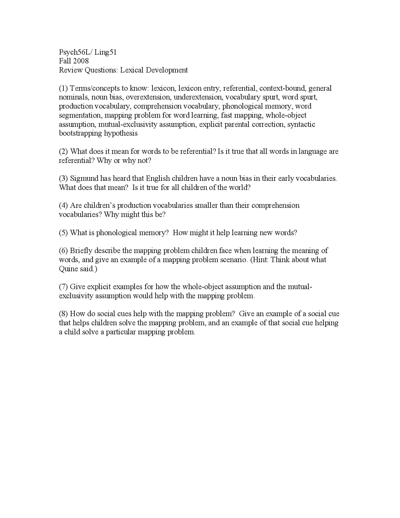 Review Sheet For Society And Religion Fall 2008 Sociol 56 Docsity