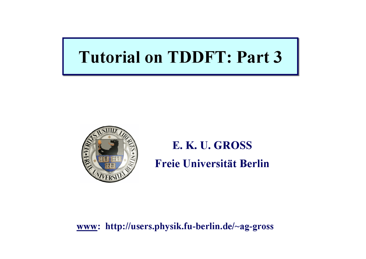 Reduced Density Matrix Functional Theory Lecture Slides Thtr 3