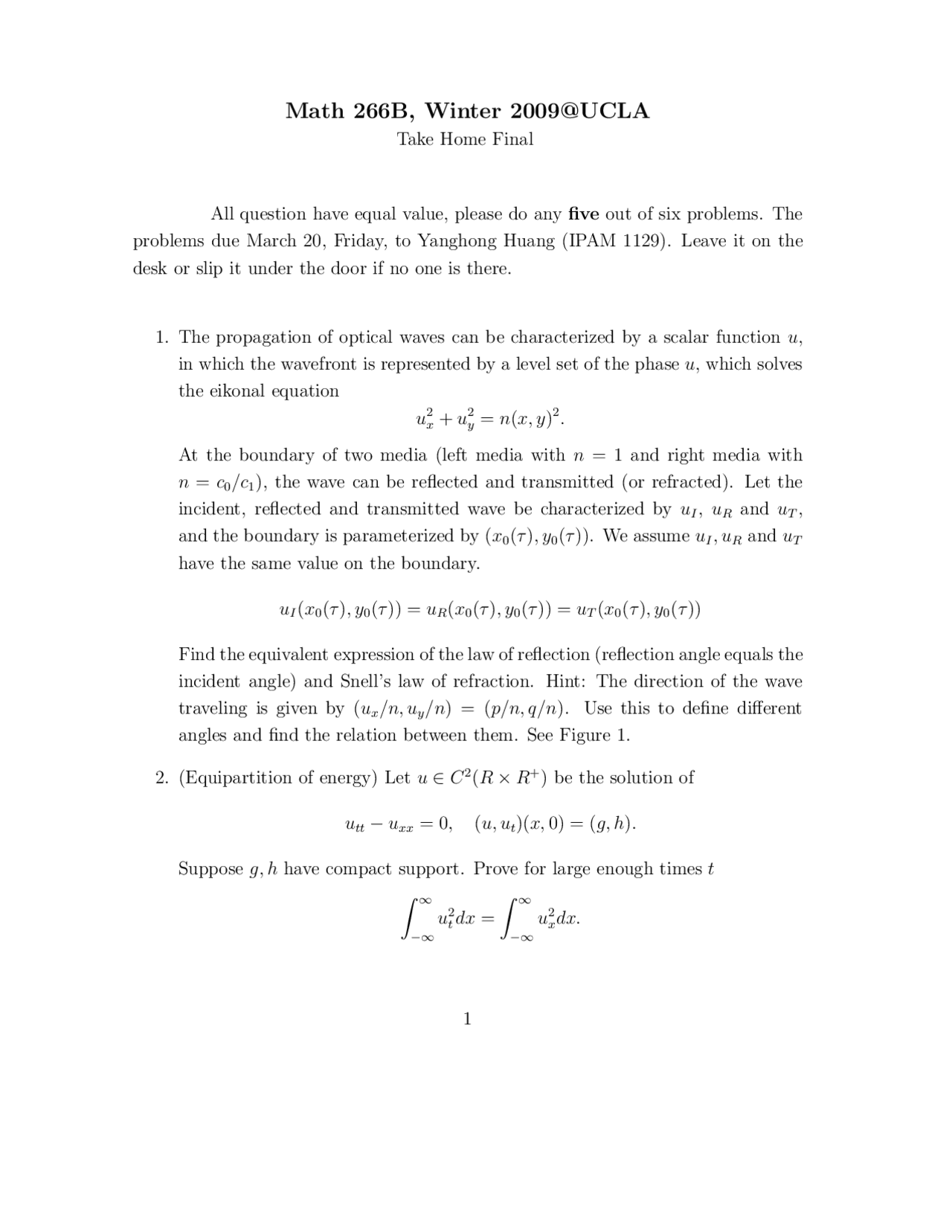 Take Home Questions For Final Cryptography Math 0209a Docsity