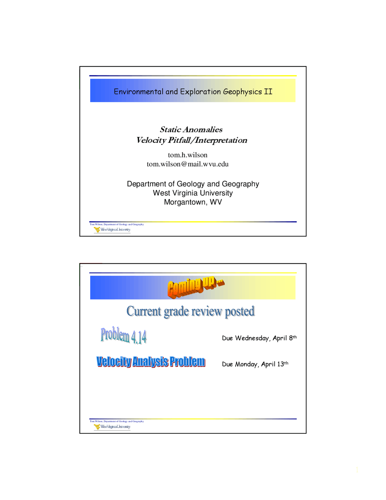 Slides On Topography And Weathering Corrections Geol 554 Docsity