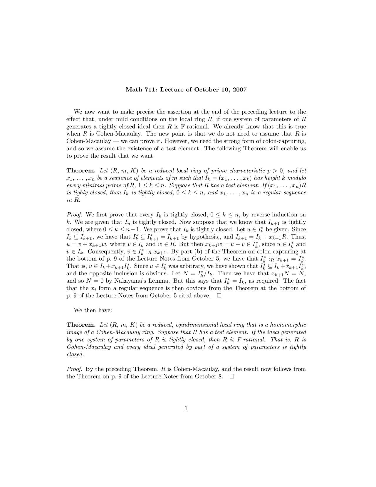 Practice Exam Theorems On Advanced Algebra Math 711 Docsity