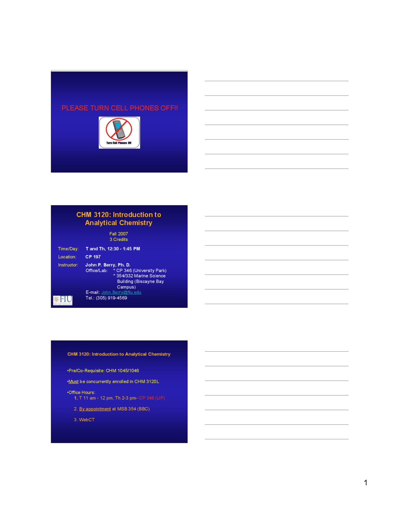 What Is Analytical Chemistry Lecture Slides Chm 3120 Docsity