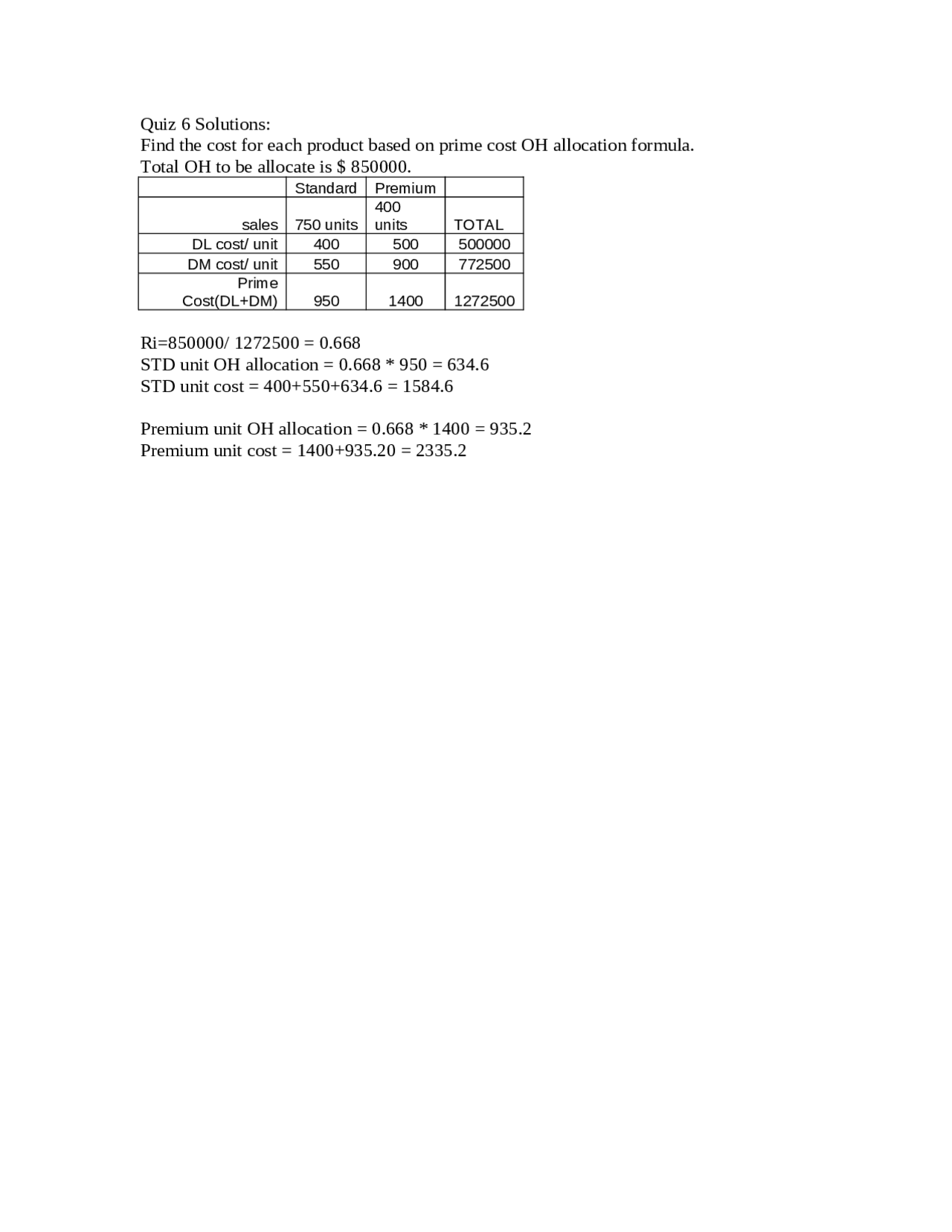 Quiz 6 With Solution Engineering Economy Ein 4354 Docsity