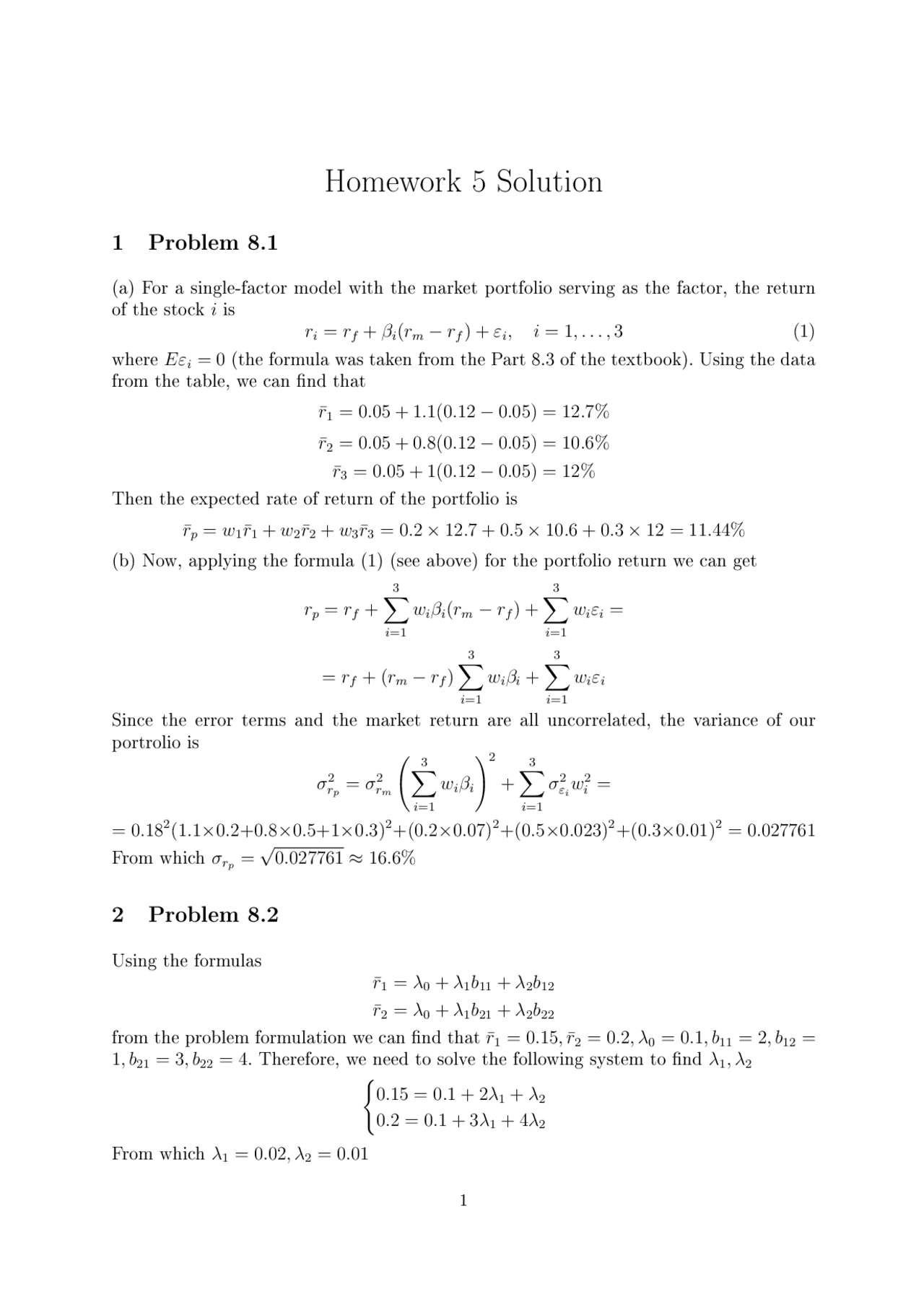 Homework 5 Solutions Advanced Engineer Economy Ein 6357 Docsity