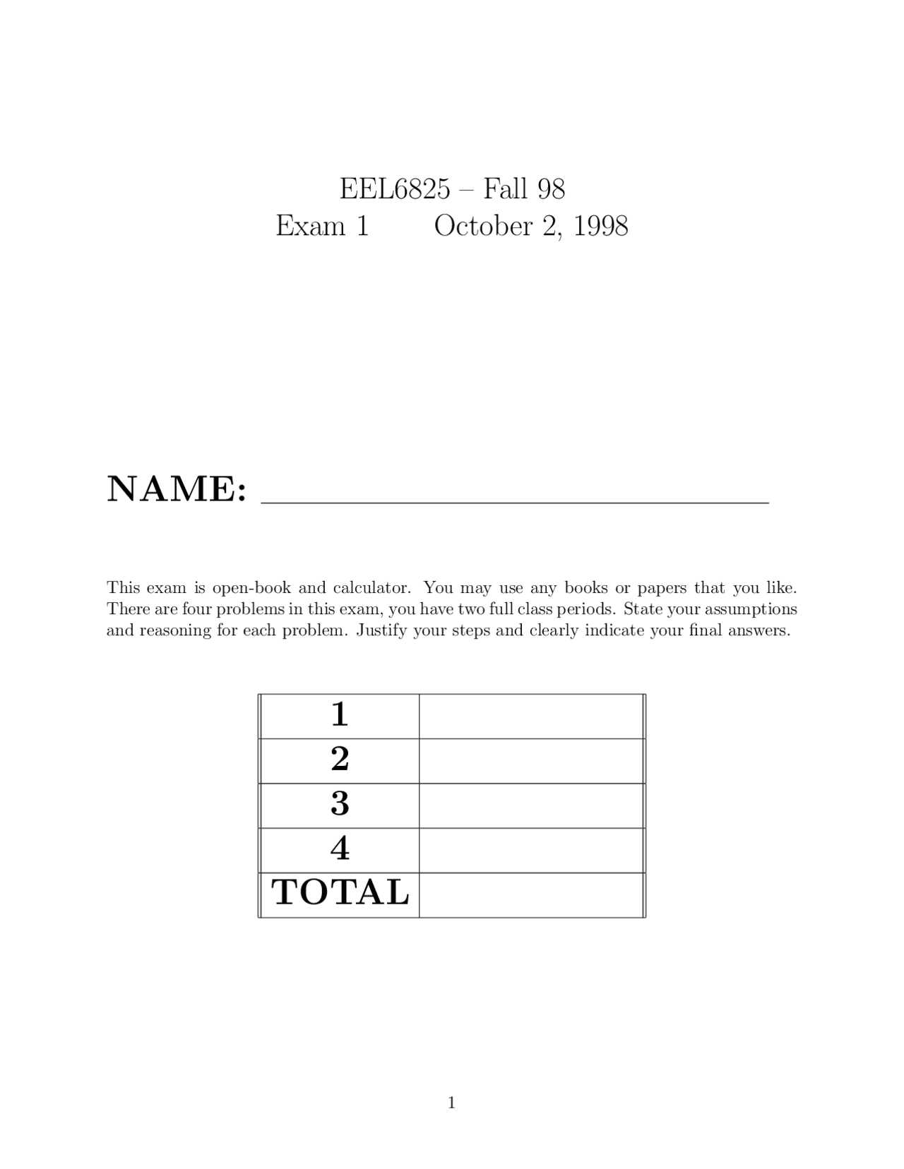Exam 4 Questions On Pattern Recognition Eel 6825 Docsity