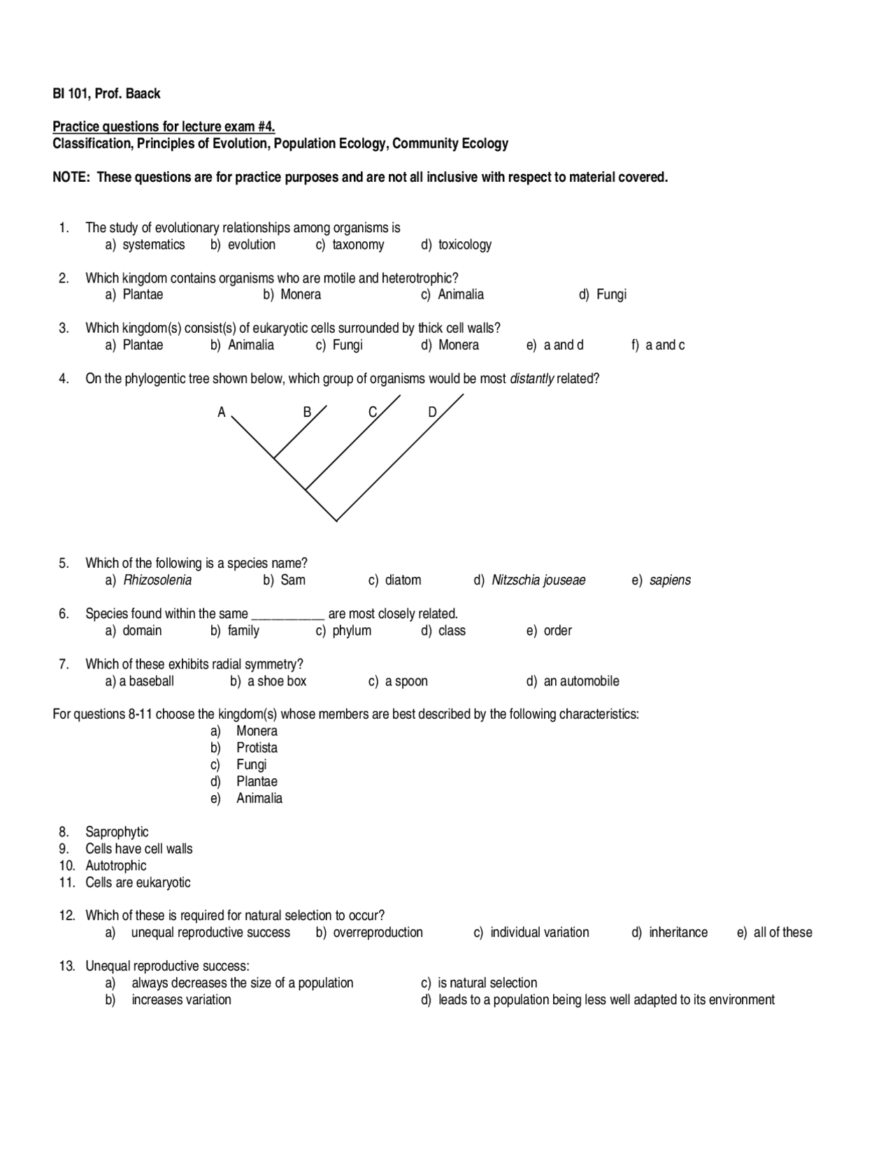 Principles of Evaluation and Community Ecology - General Biology | BI ...