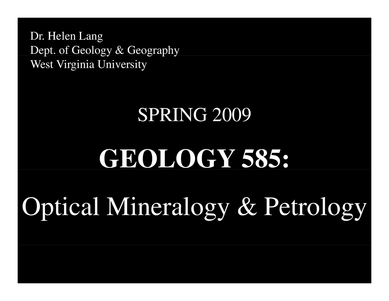 Overview Of Igneous Rocks Lecture Slides Geol 585 Docsity