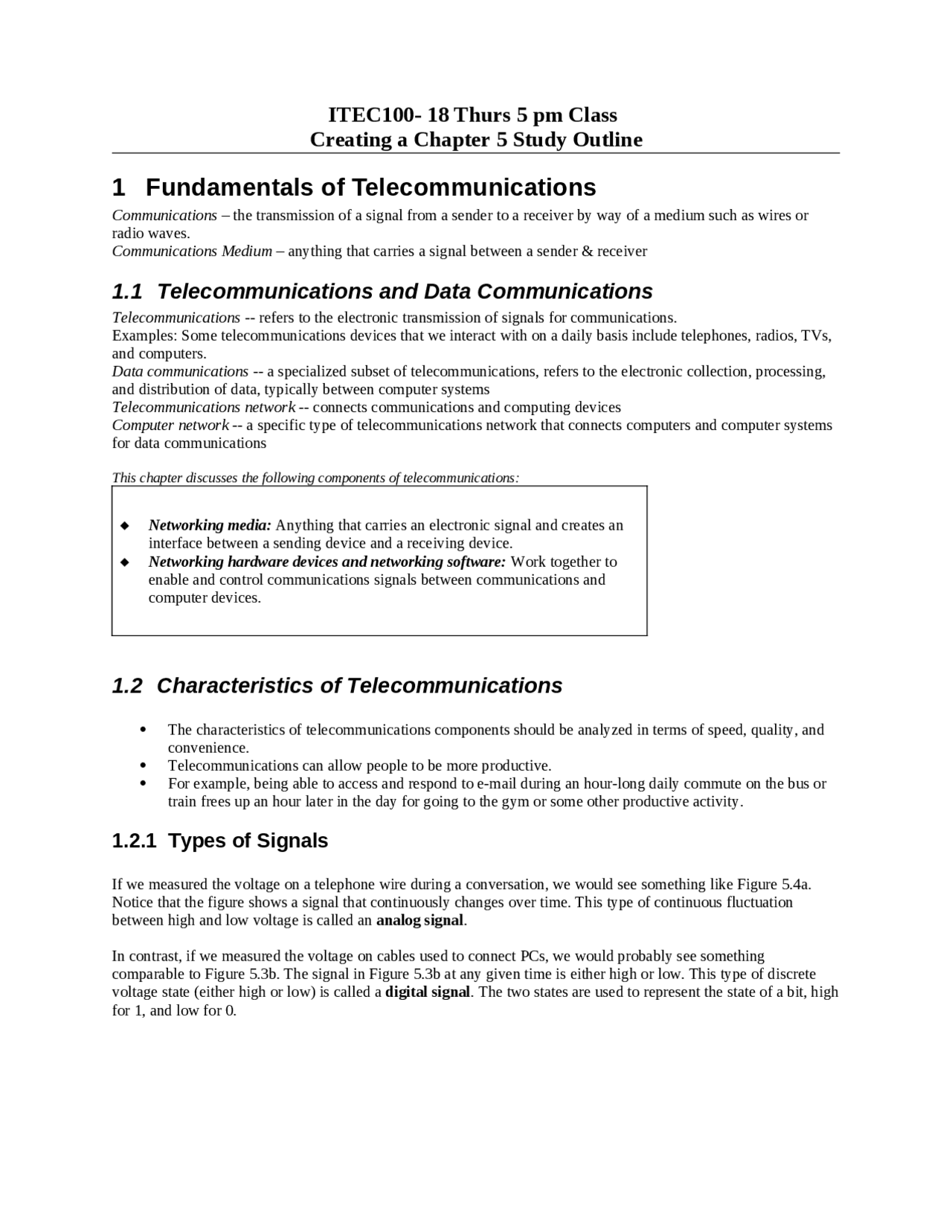 Introduction to Information Technology - Study Guide | ITEC 100 - Docsity