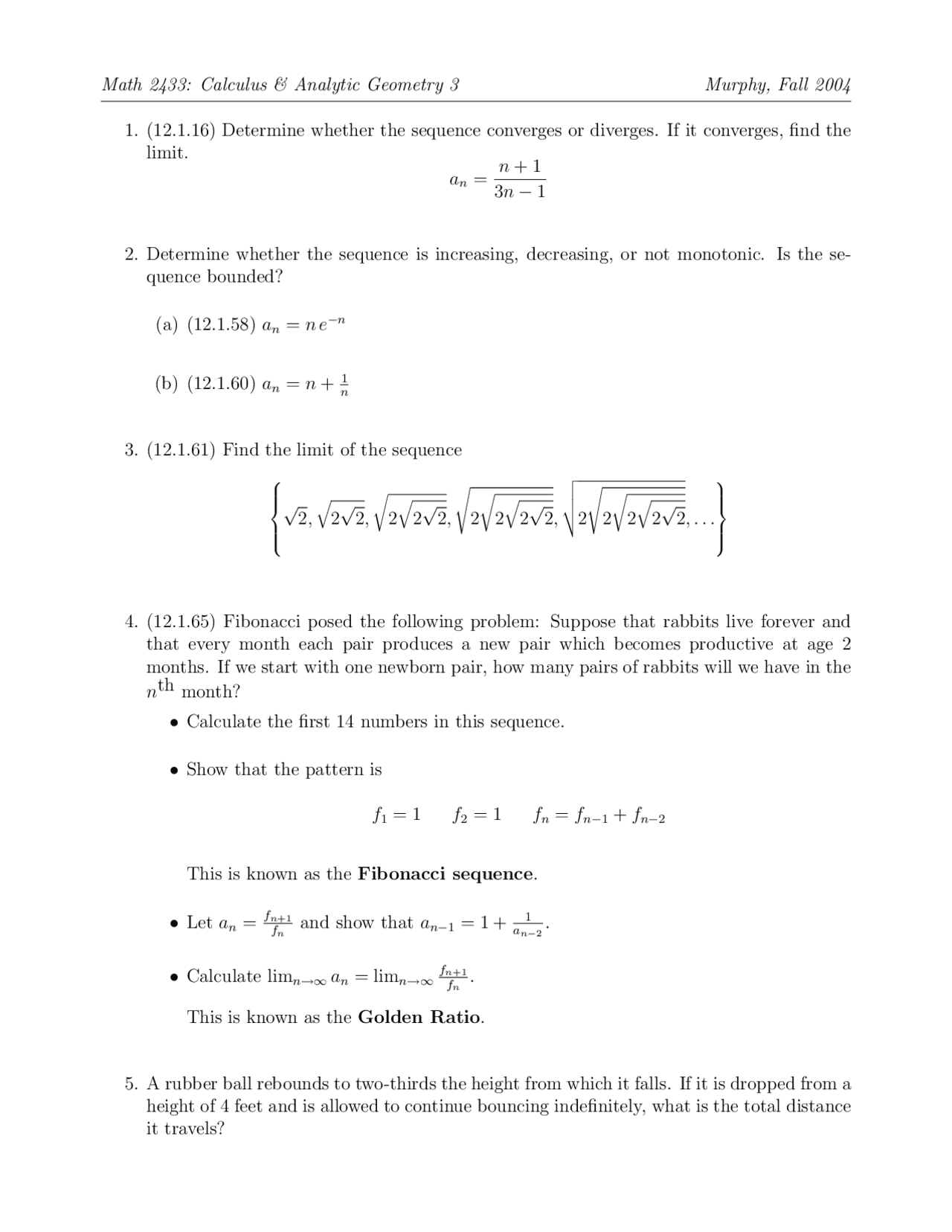 Calculus & Analytic Geometry 3 Study Material | Exams Analytical Geometry and Calculus | Docsity