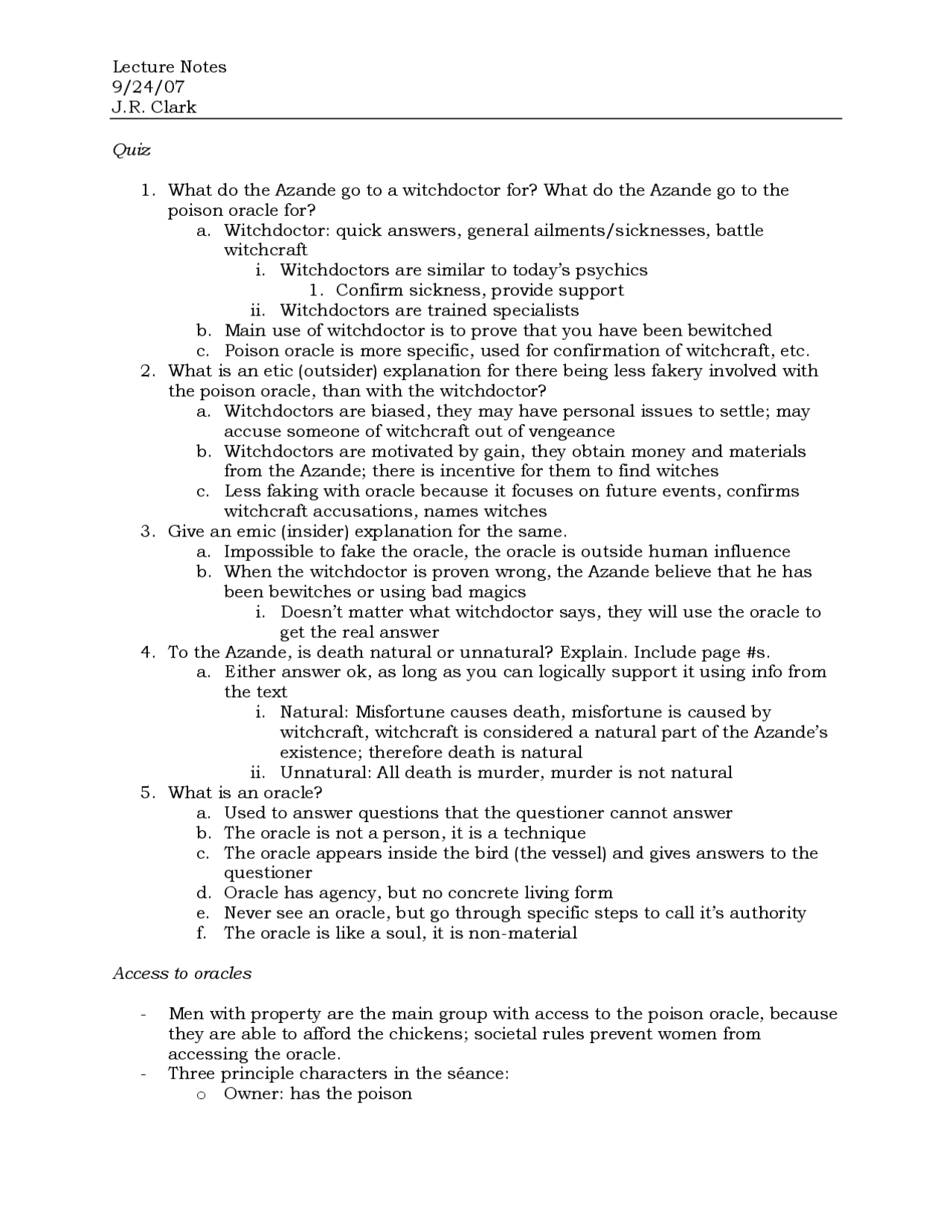 Review Sheet For Environment And Culture Envs 3600 Docsity