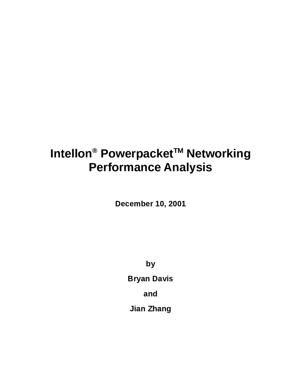 Intellon Power Packet Networking Performance Analysis | EEL 6507 - Docsity