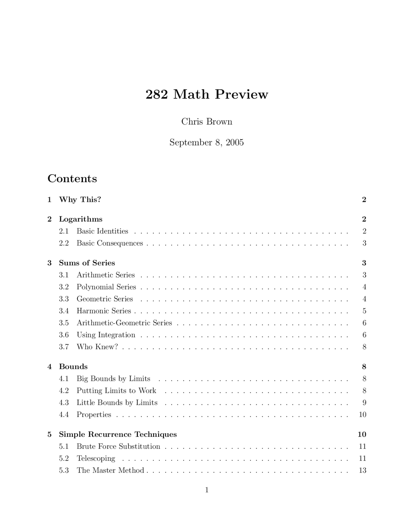 Review Sheet For Introduction To Algorithms Cot 5407 Docsity