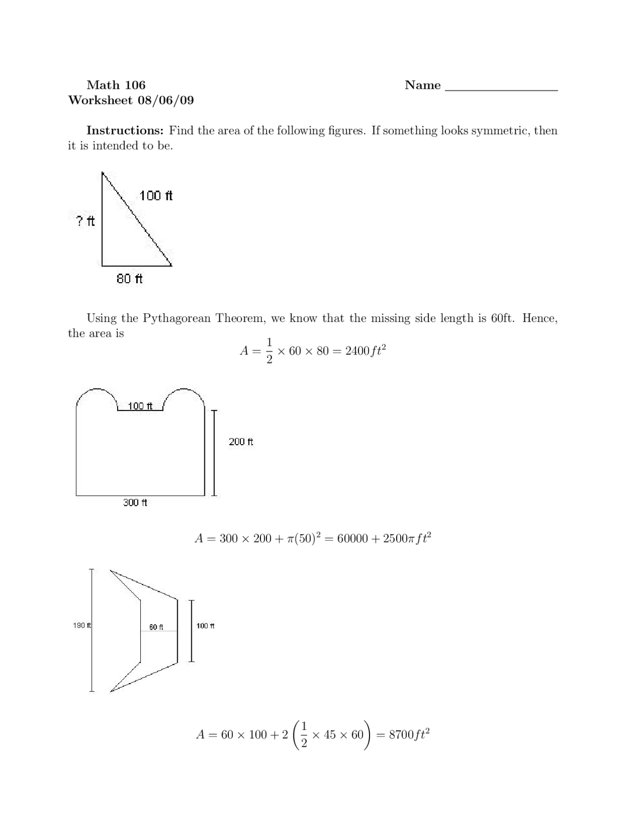 Worksheet For University Mathematics Ii Assignment Math 106 Docsity