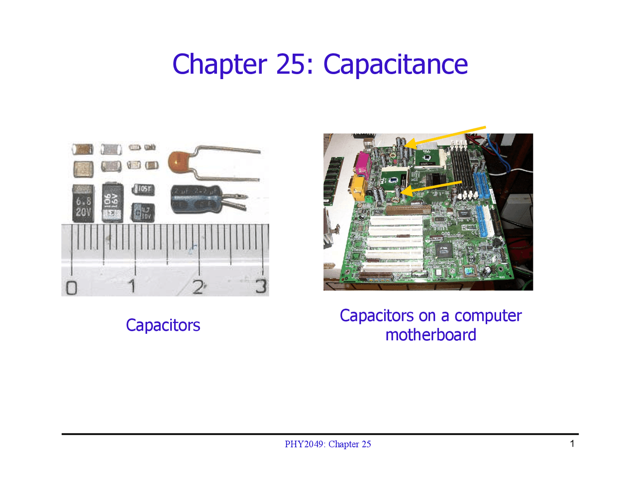 Capacitance Physics With Calculus 2 Phy 2049 Docsity