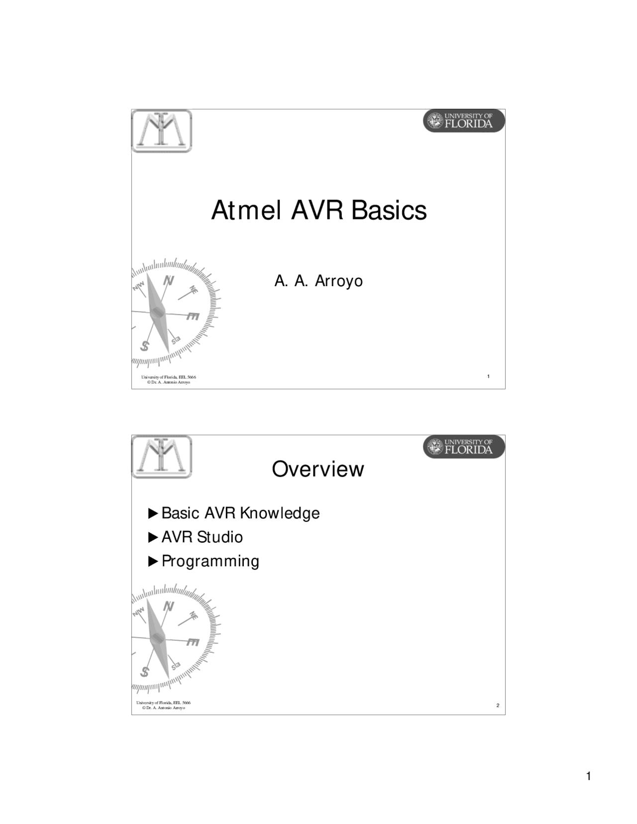 Atmel's AVR Microcontrollers: Overview & Programming with AVR Studio ...