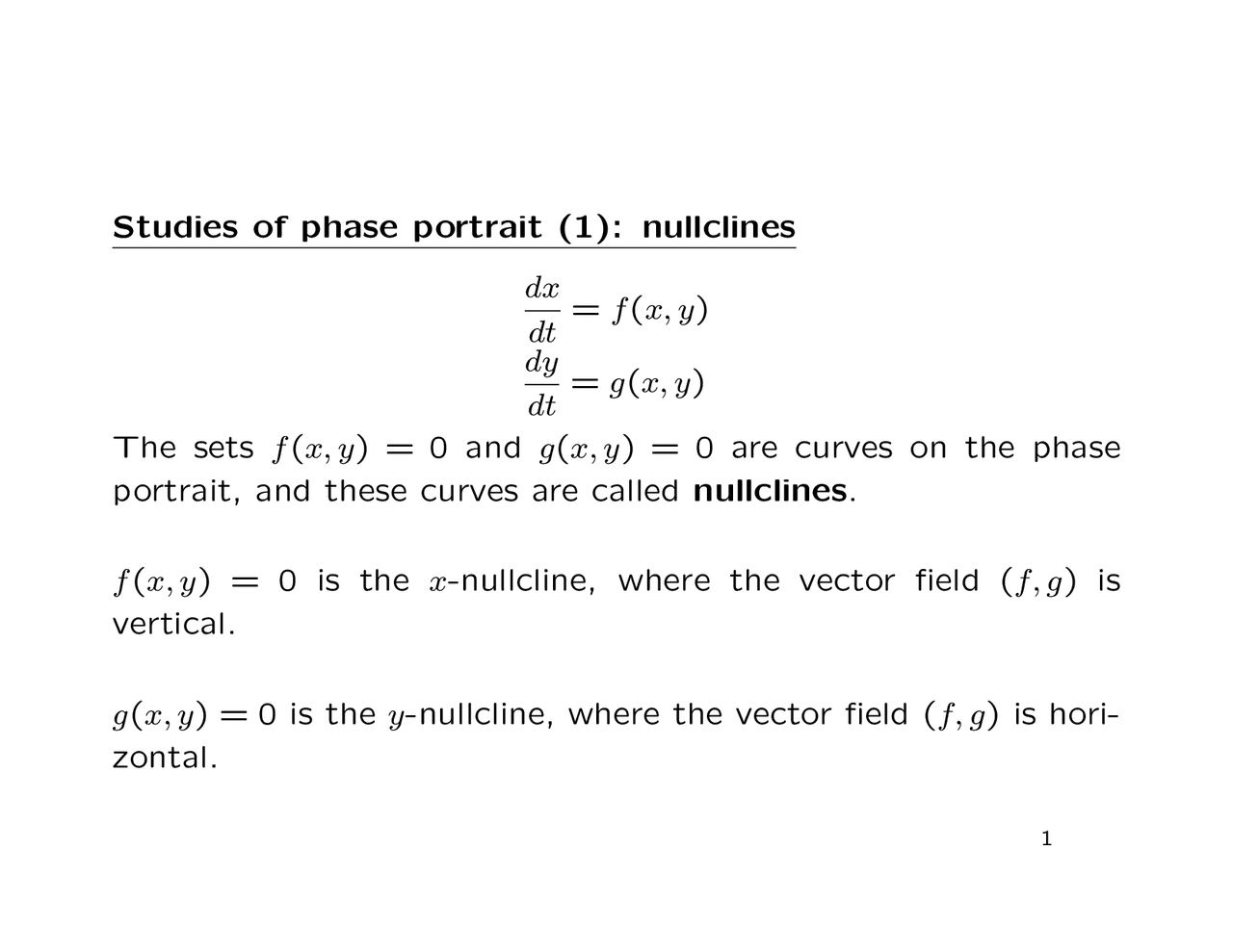 Review Sheet For Exam 1 Special Topics In Mathematics Math 410