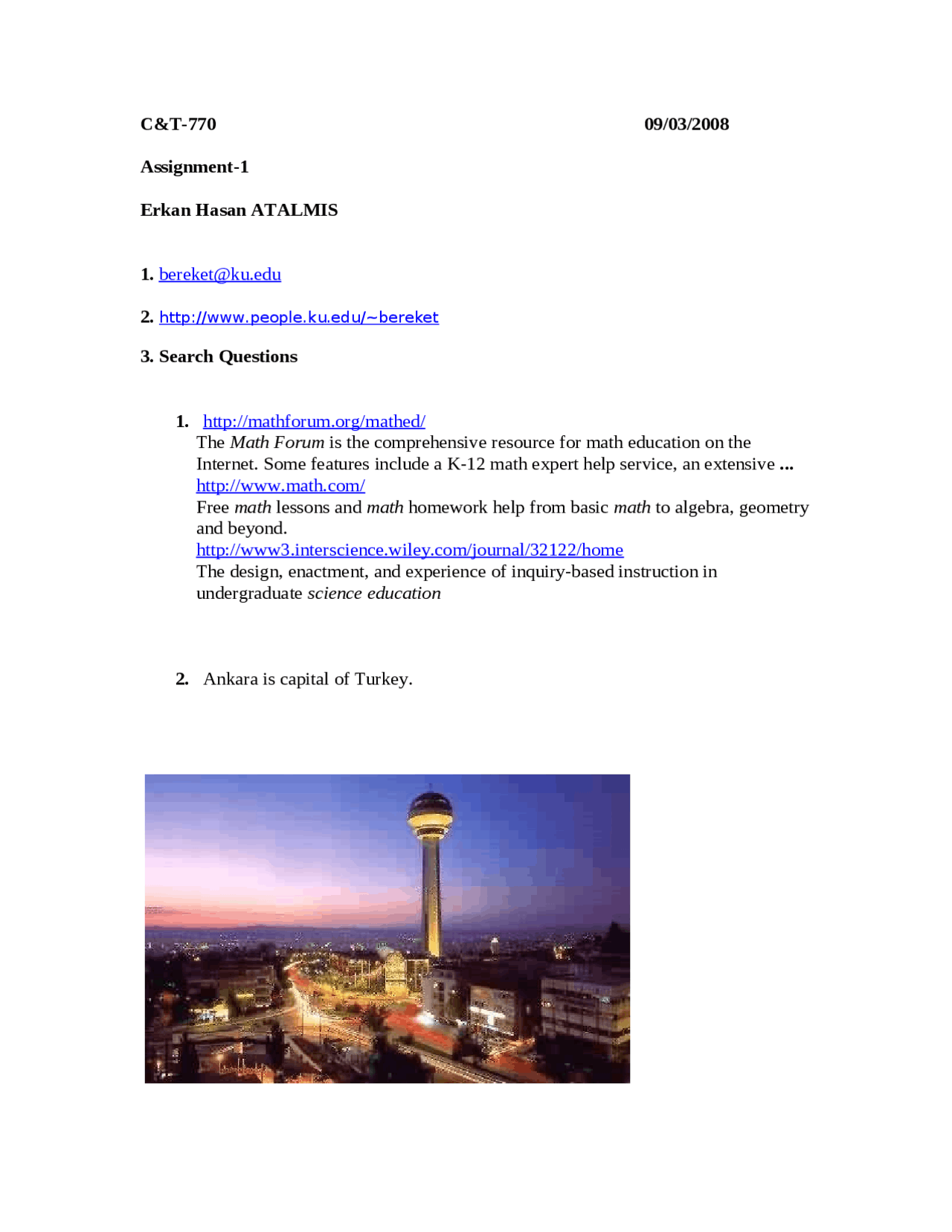 Assignment 1 For Integration Of Educational Technology Candt 770 Docsity