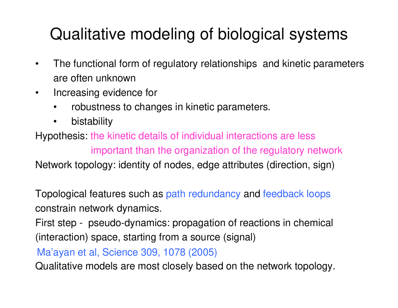 Boolean Modeling of Gene Regulatory Networks: Topological Features and ...