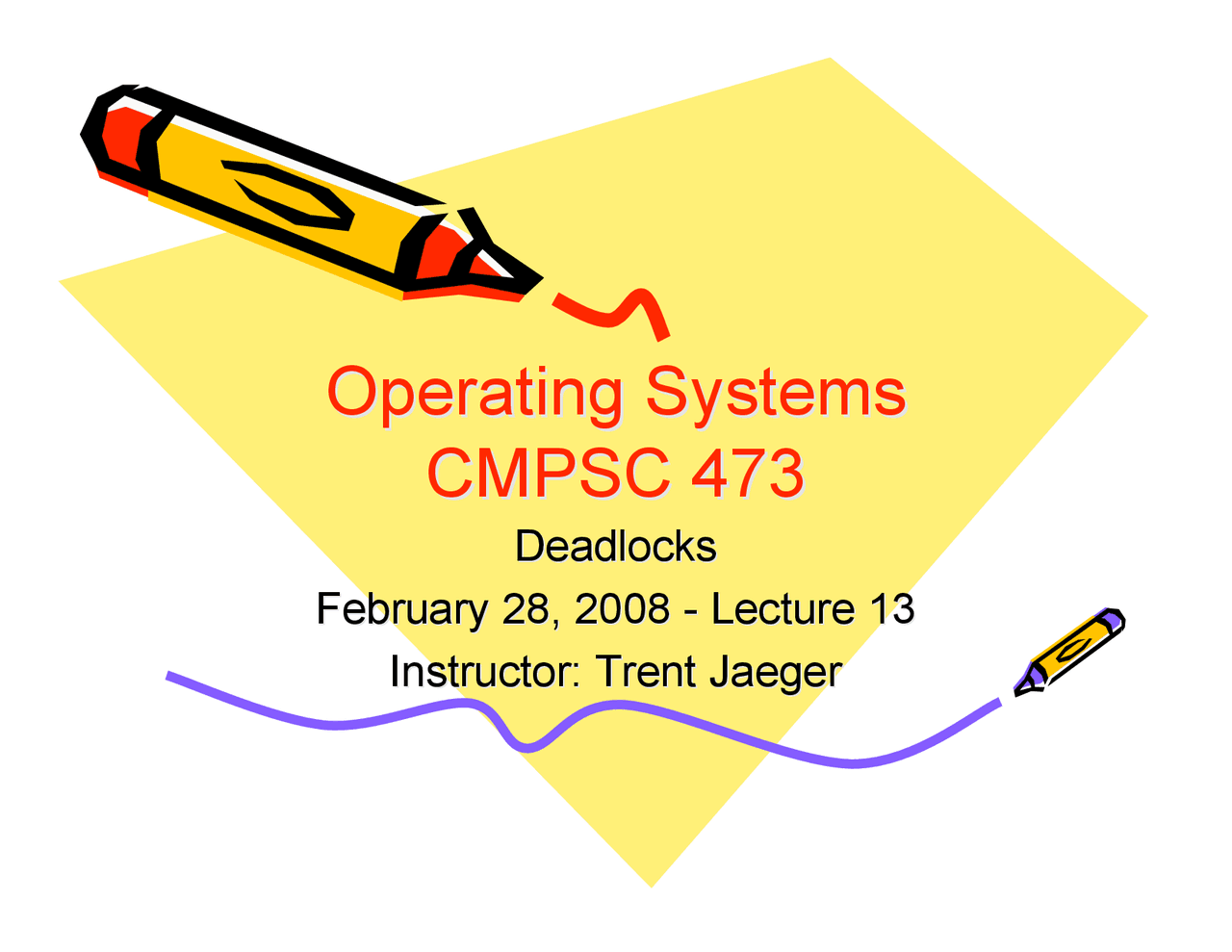 Operating Systems Designing Lecture Class Cmpsc 473 Docsity