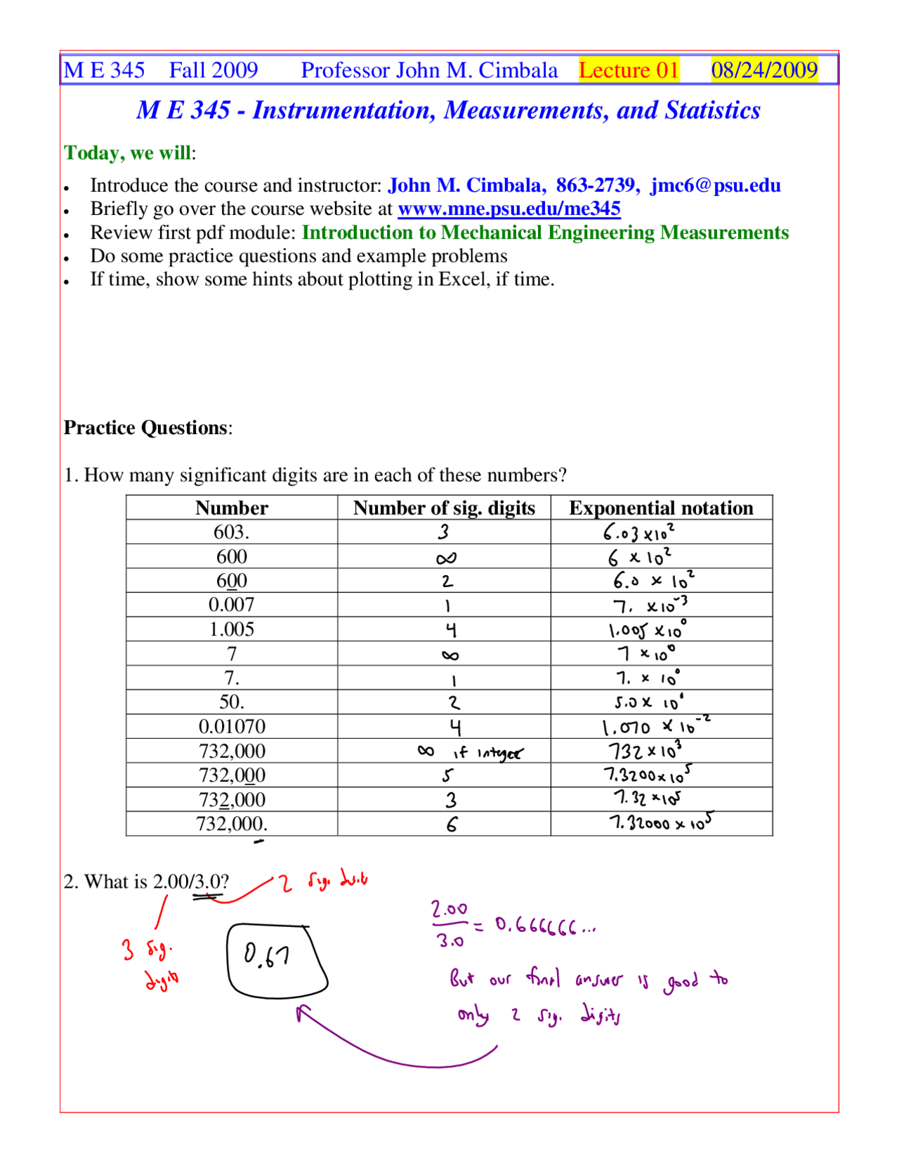 Introduction to Mechanical Engineering Measurements - Solved Examples ...