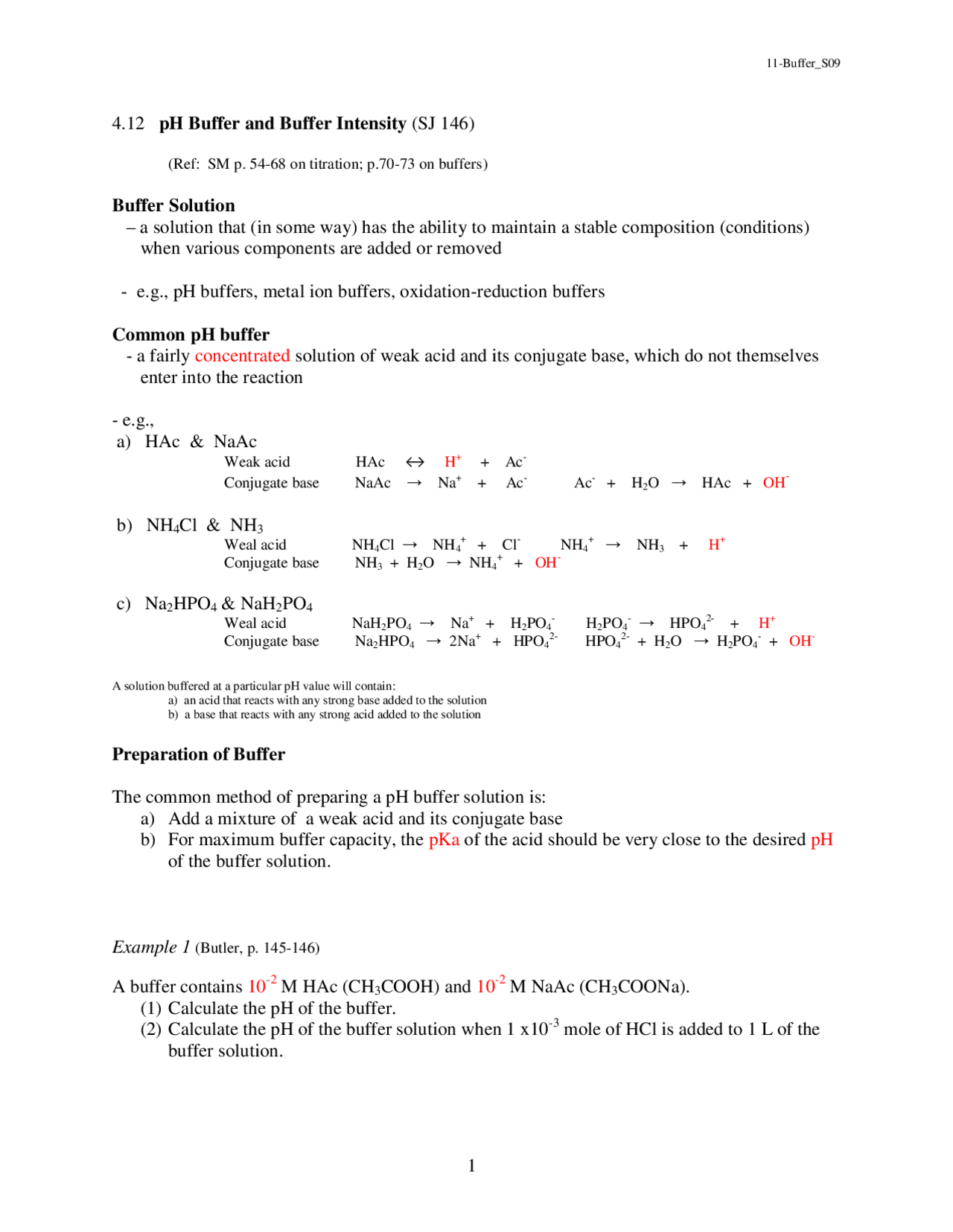 Ph Buffer And Buffer Intensity Lecture Notes Enve 408 Docsity