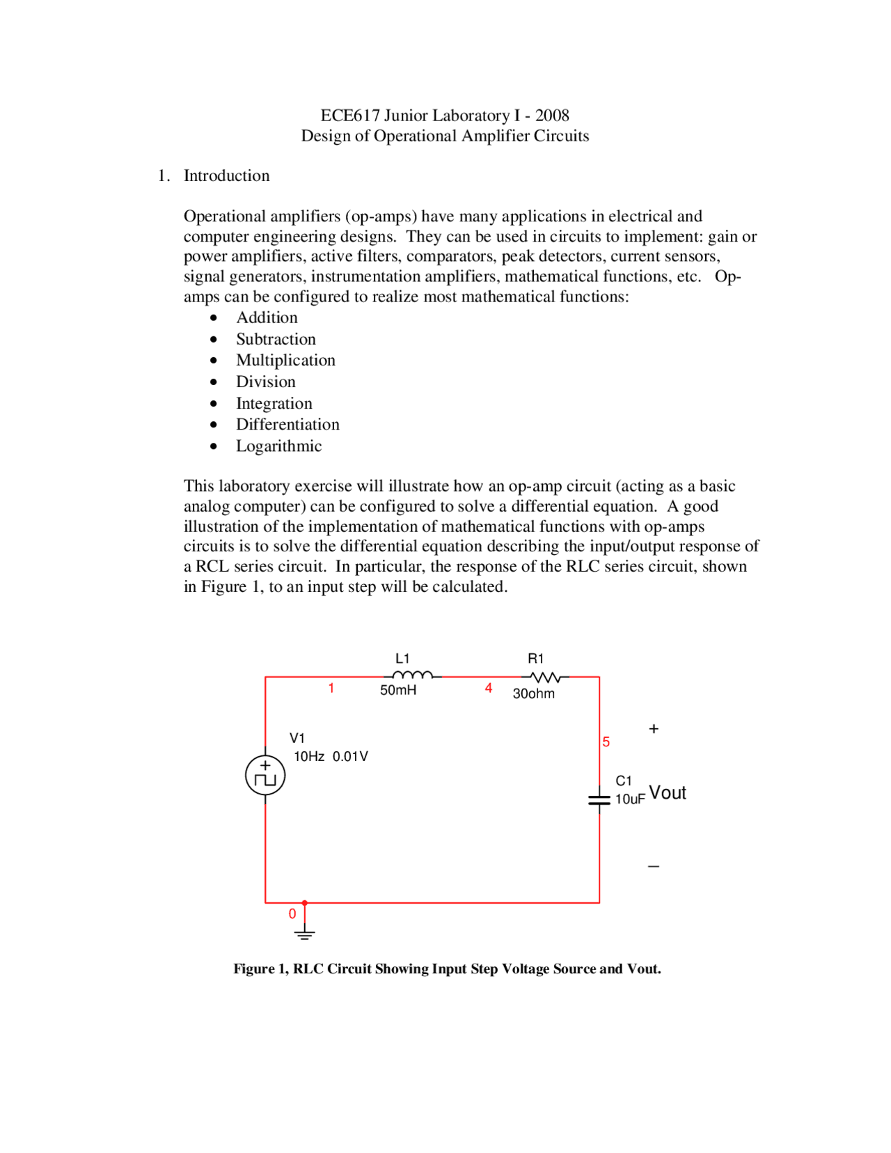 Introduction To Design Of Operational Amplifier Design Ece 617 Docsity