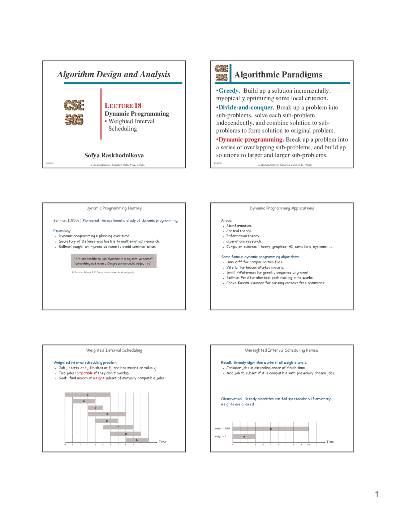 Dynamic Programming Algorithm Design And Analysis Lecture Slides 1904