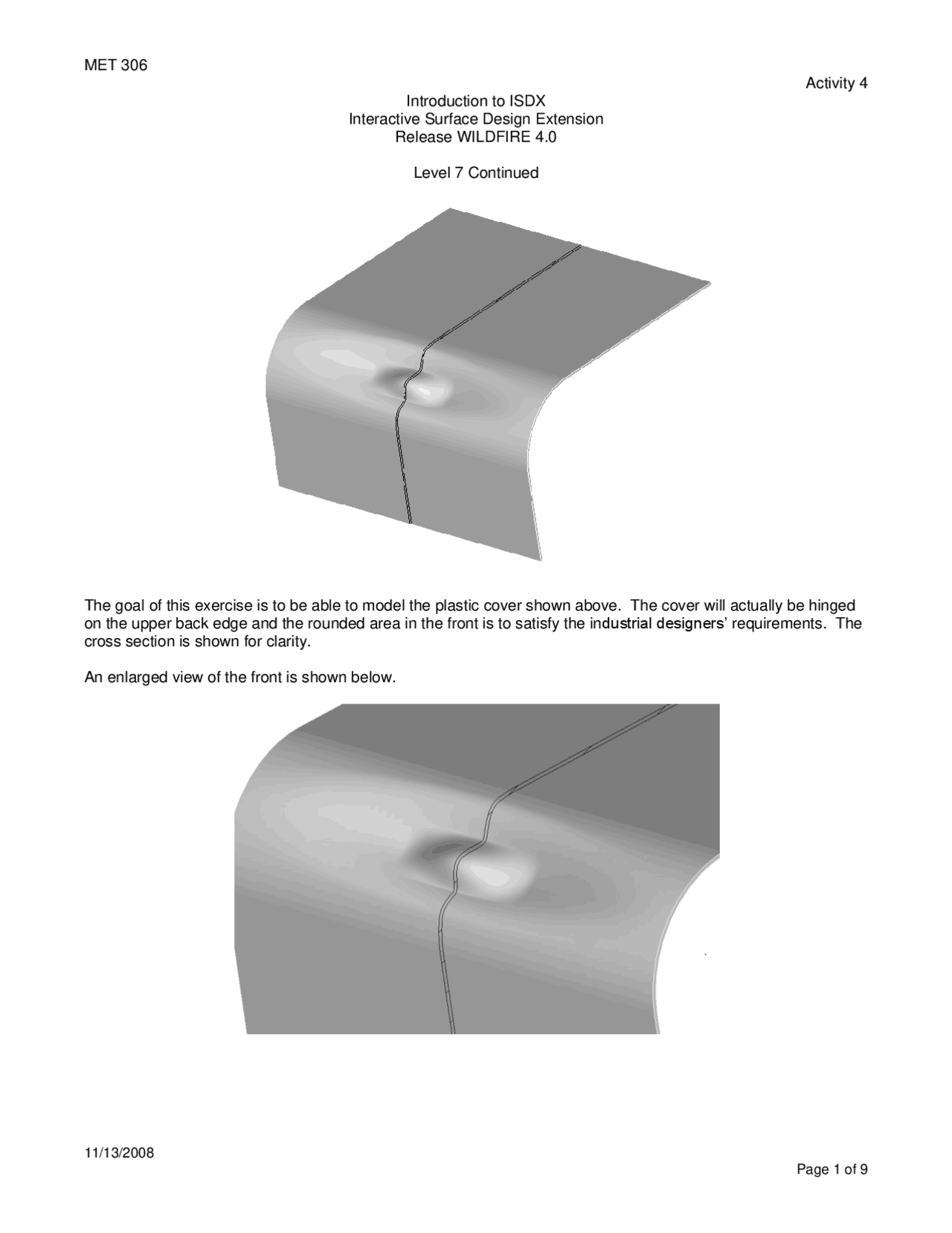 Introduction to Interactive Surface Design Extension | MET 306 - Docsity
