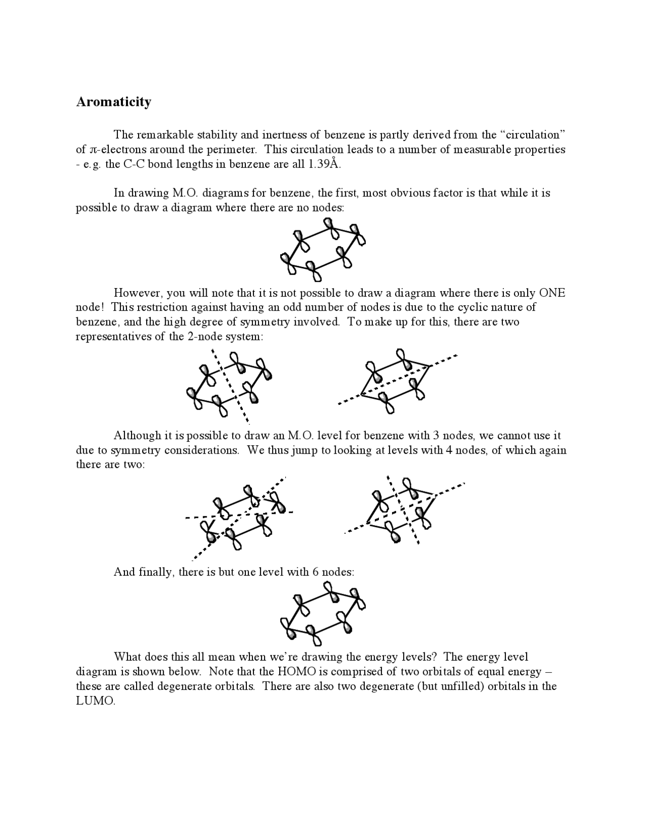 Lecture Notes On Aromaticity Organic Chemistry Ii Che 232 Docsity
