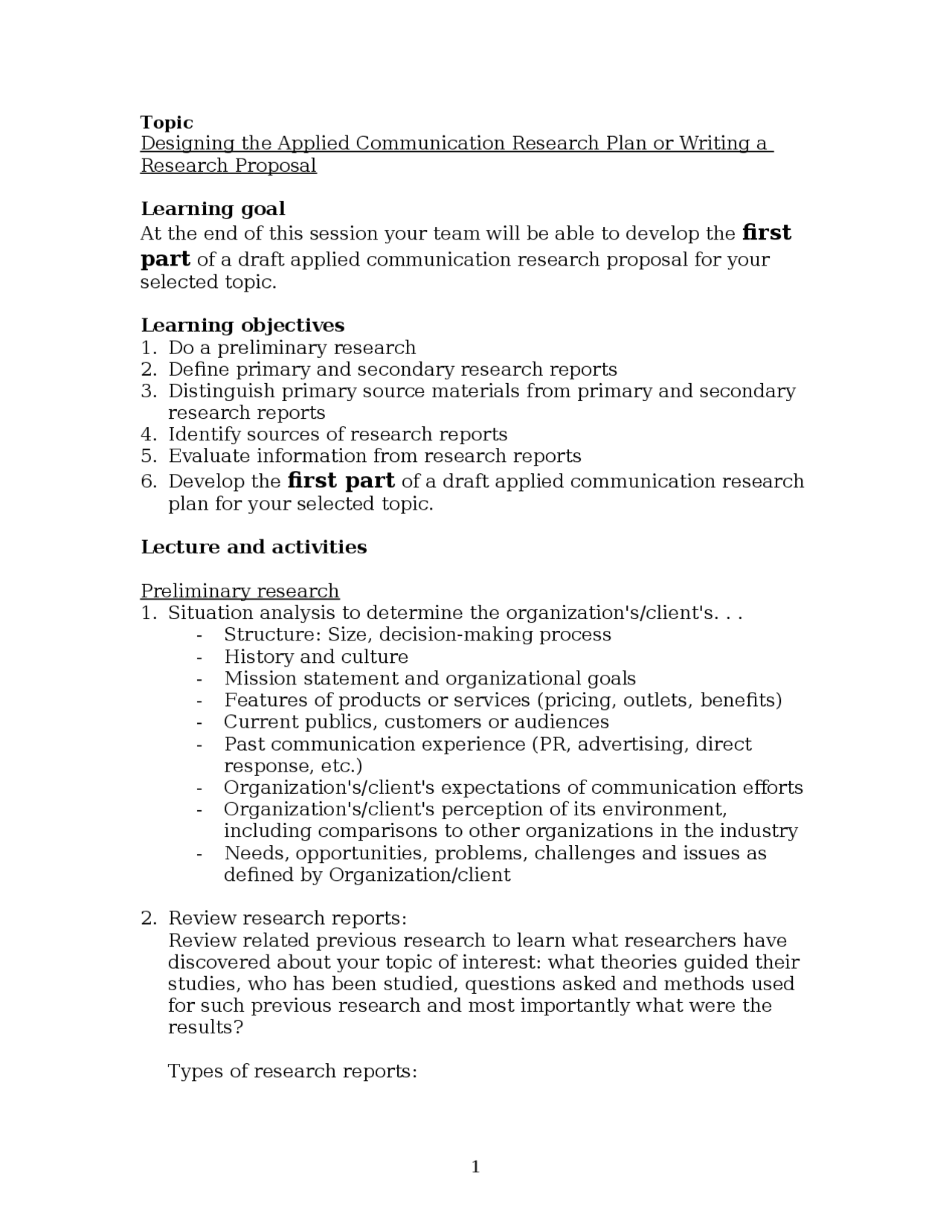 Review on Designing the Applied Communication Research Plan | ISC 321 ...