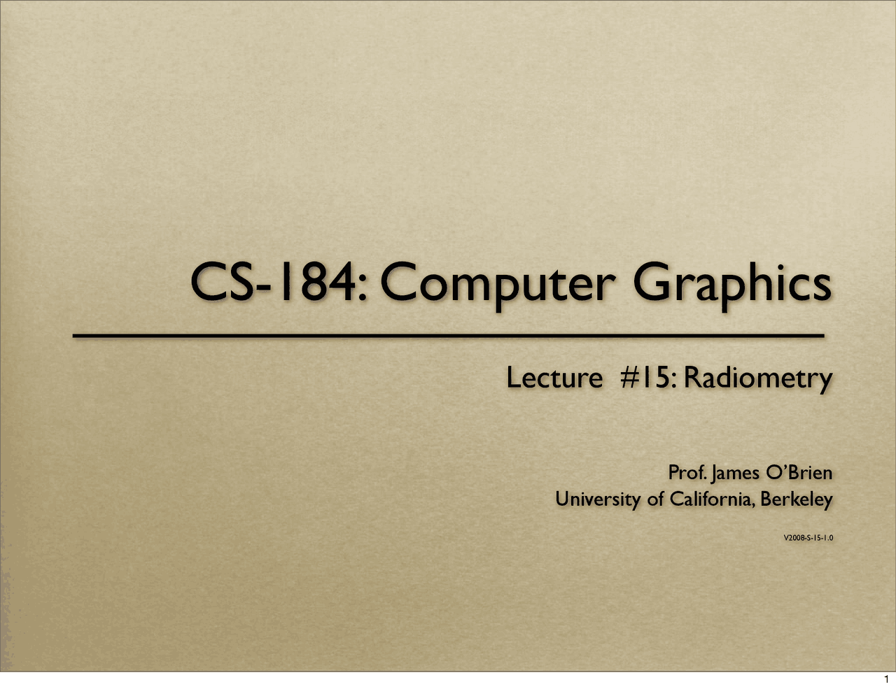 Radiometry Measuring Light Lecture Slides Compsci 184 Docsity