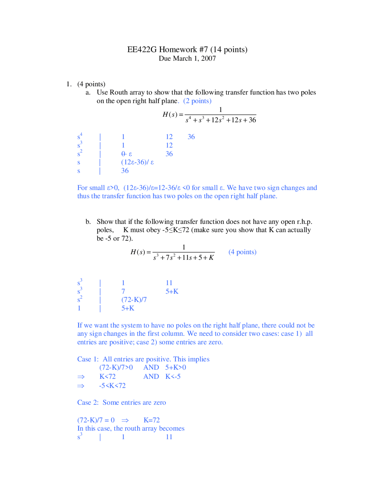 Assignment 7 Solutions Signals And Systems Lab Ee 422g Docsity