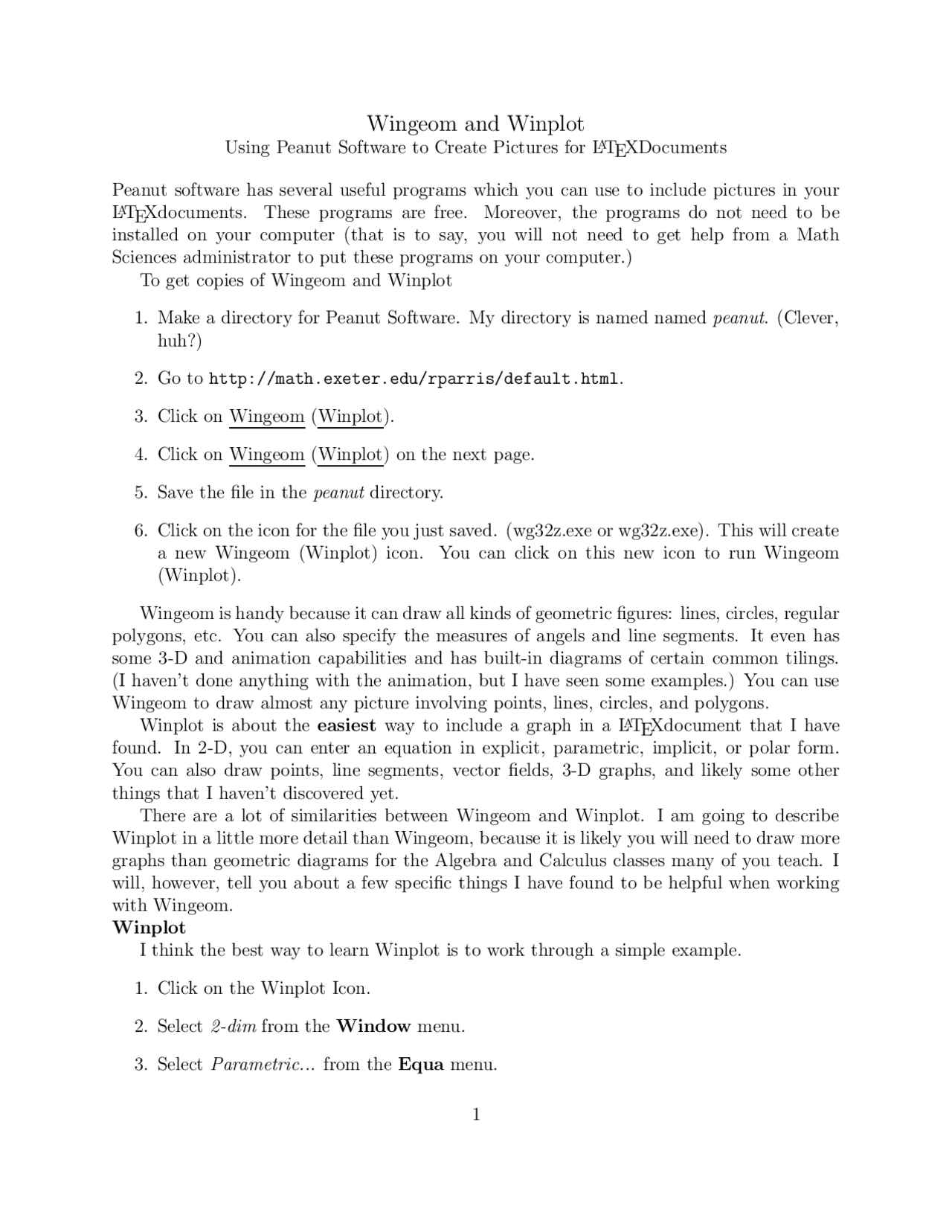 Math Problem solved Elementary Teacher - Wingeom and Winplot | MA 202 ...