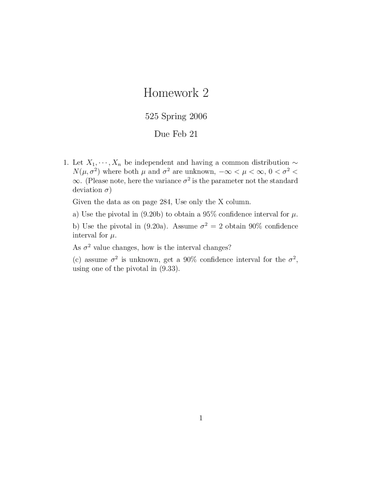 Sample Questions For Assignment 1 Introduction Statics Inference