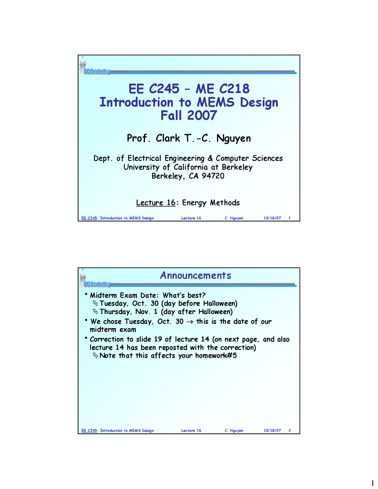 An Introduction To Mems Design In Electrical Engineering Mec Eng C218