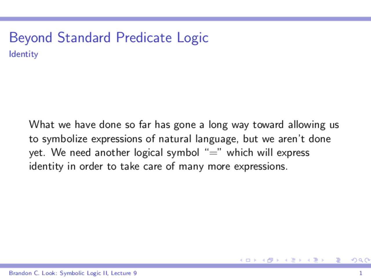 Beyond Standard Predicate Logic Symbolic Logic Ii Phi 520 Docsity