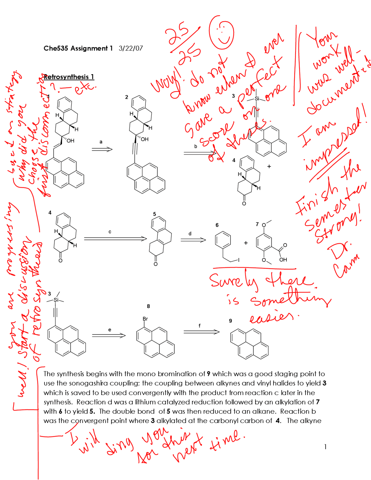 Assignment 1 Solutions Synthetic Organic Chemistry Che 535 Docsity