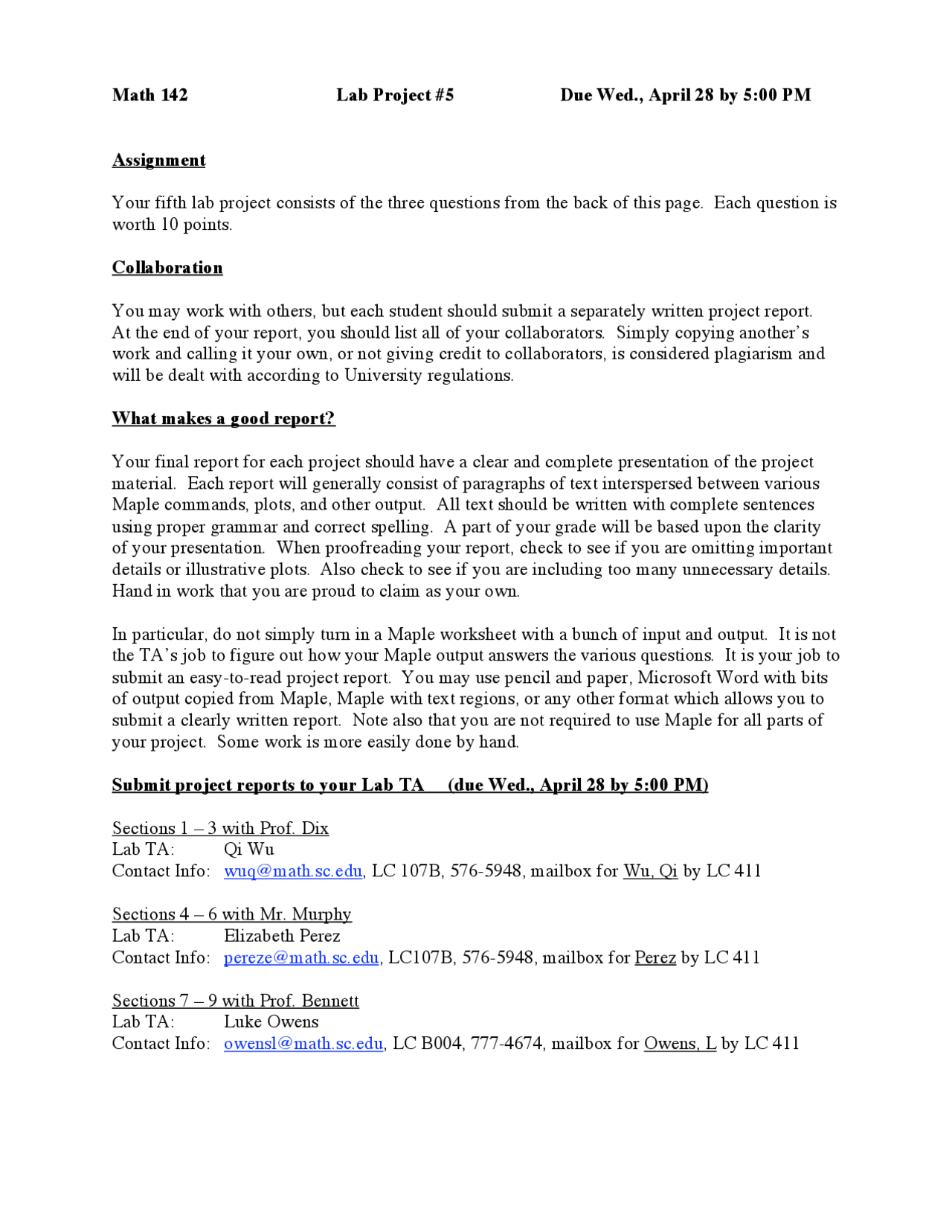 The Complete Presentation Of The Collaboration Experiment 5 Math