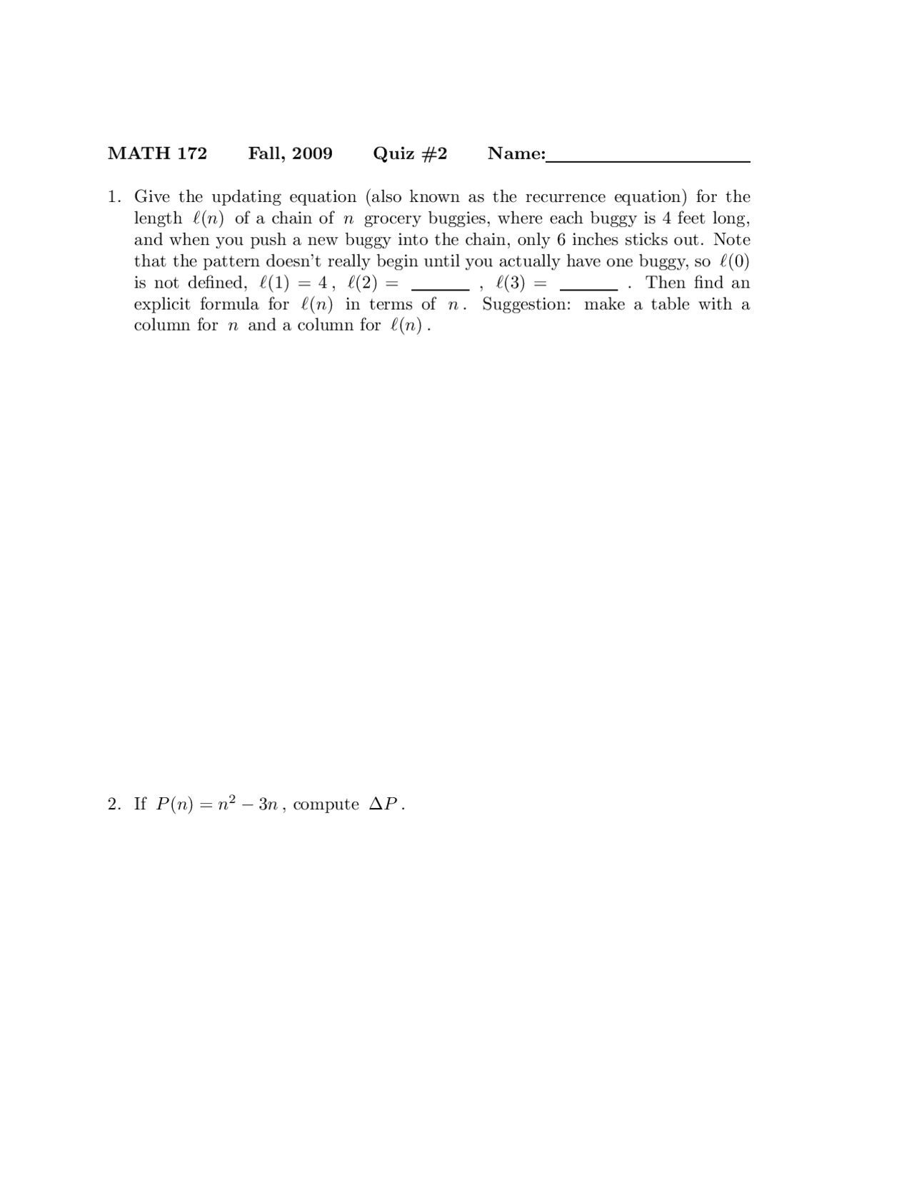 2 Questions On Mathematical Modelling For Life Sciences Quiz 2 Math