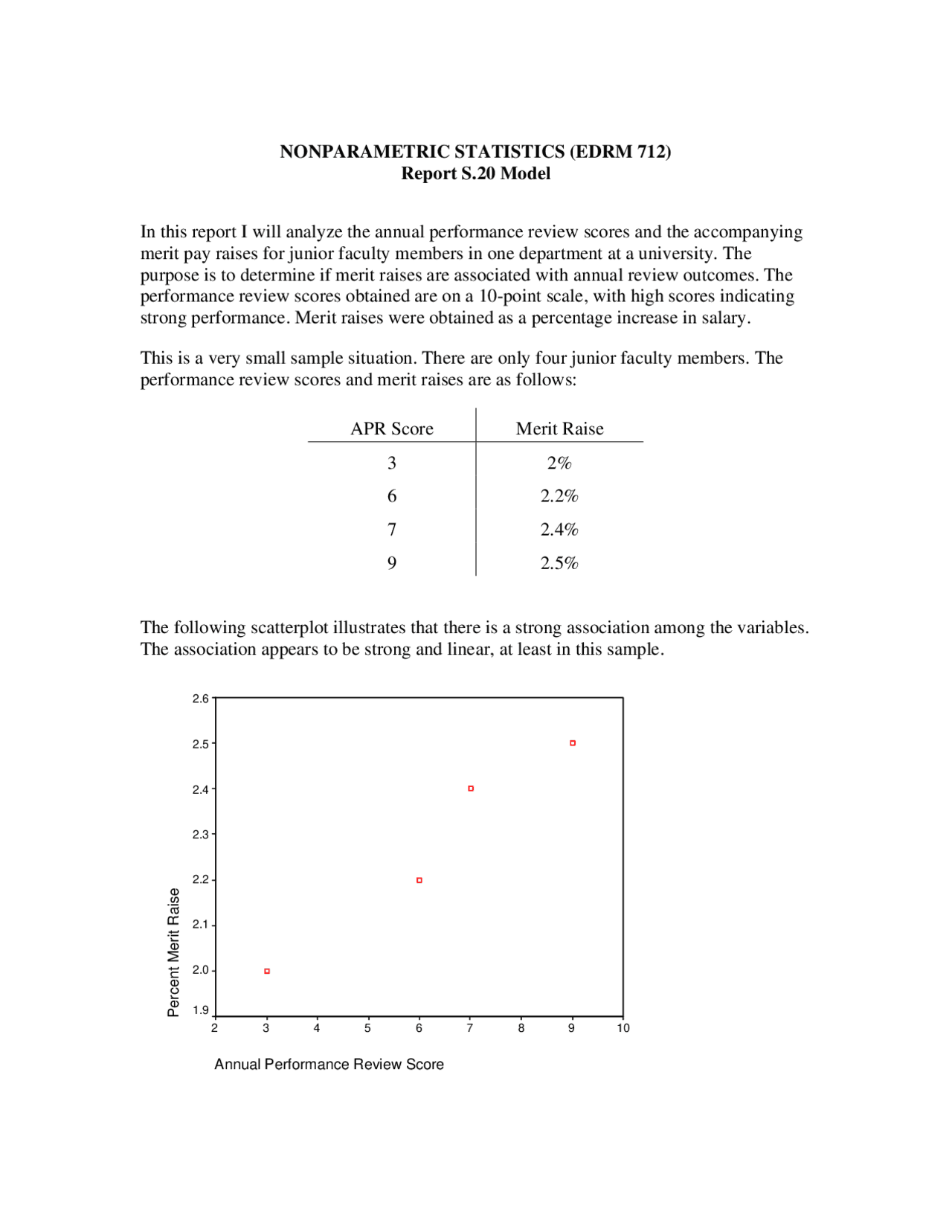 Solved Problems On Non Parametric Statistics Review Sheet Edrm 712