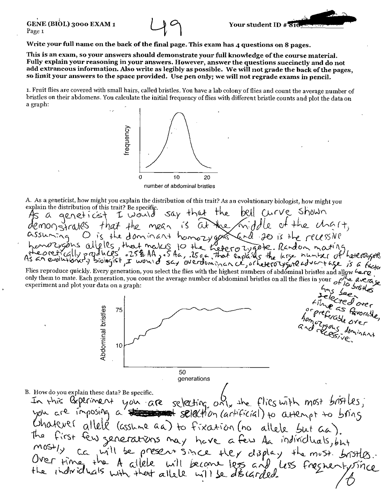 Questions About Gene With Answer Evolutionary Biology Biol 3000