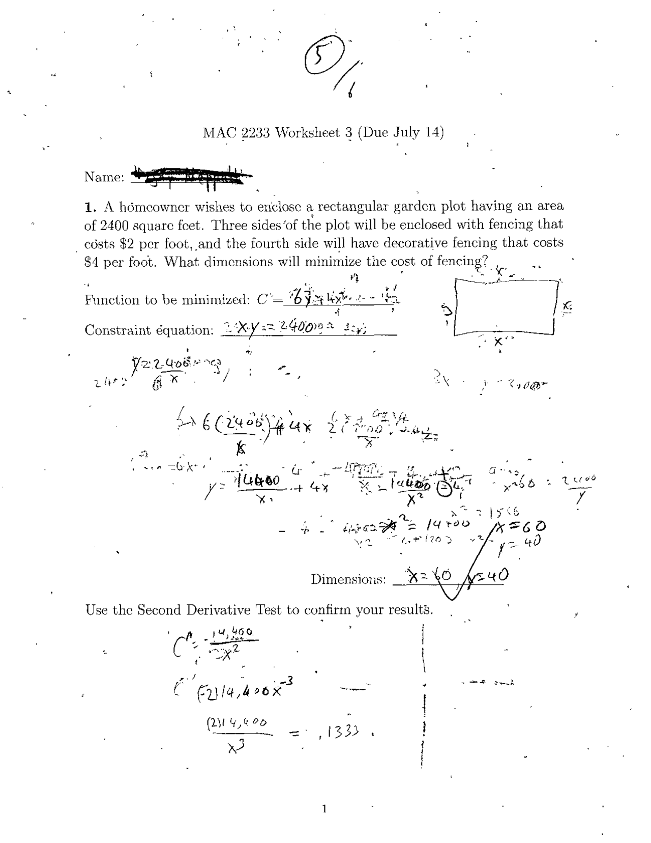 Worksheet 3 With Solutions On Survey Of Calculus I Mac 2233 Docsity