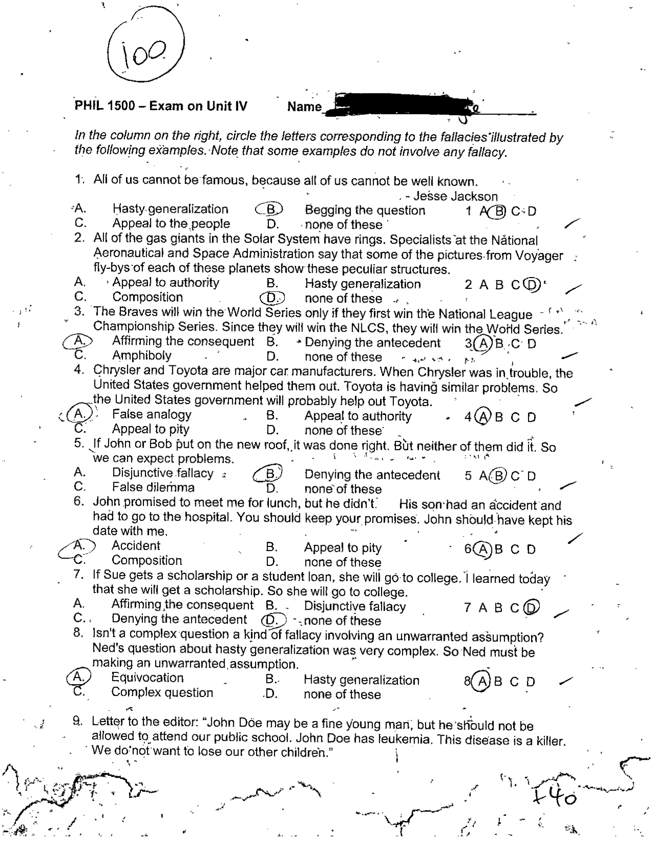 18 Questions On Logic And Critical Thinking With Answers Test 4 18 Questions On Logic And Critical Thinking With Answers Test 4
