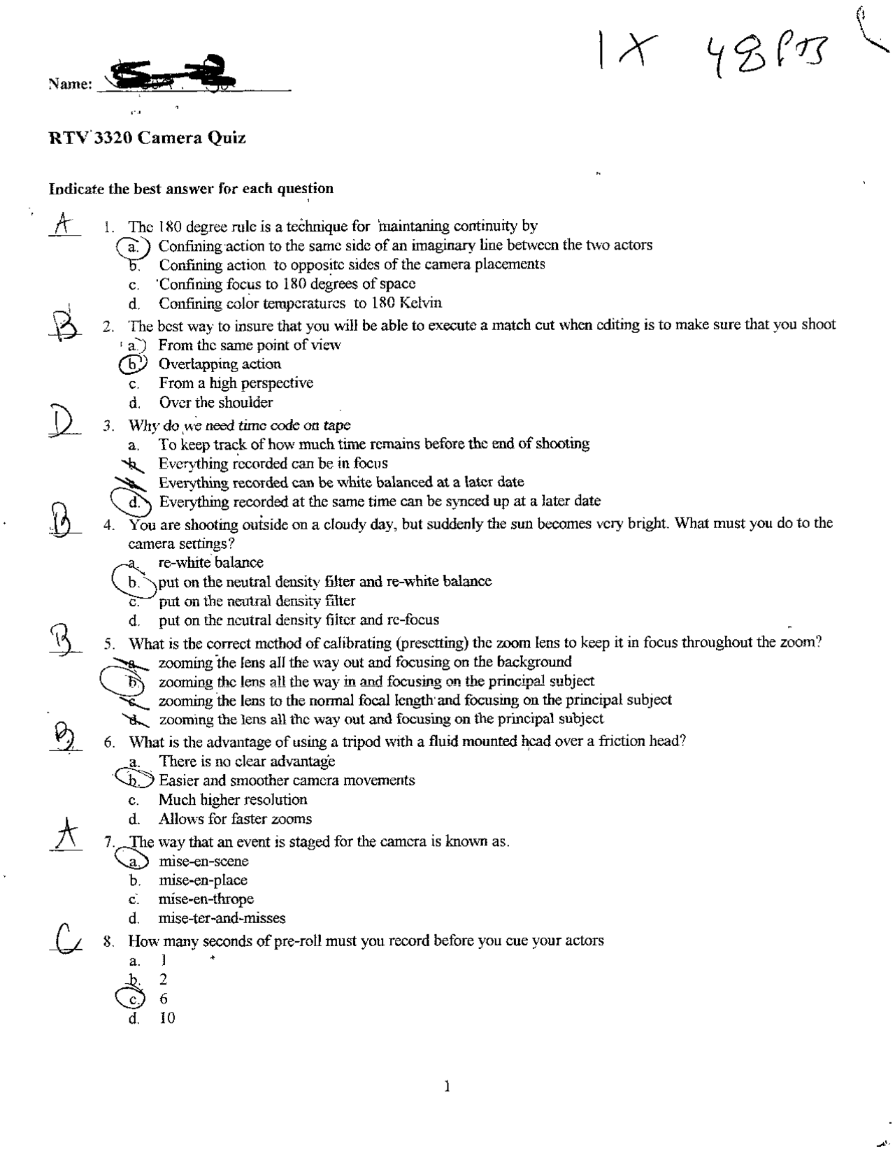 24 Questions In Quiz Electronic Field Production Rtv 3320 Docsity 