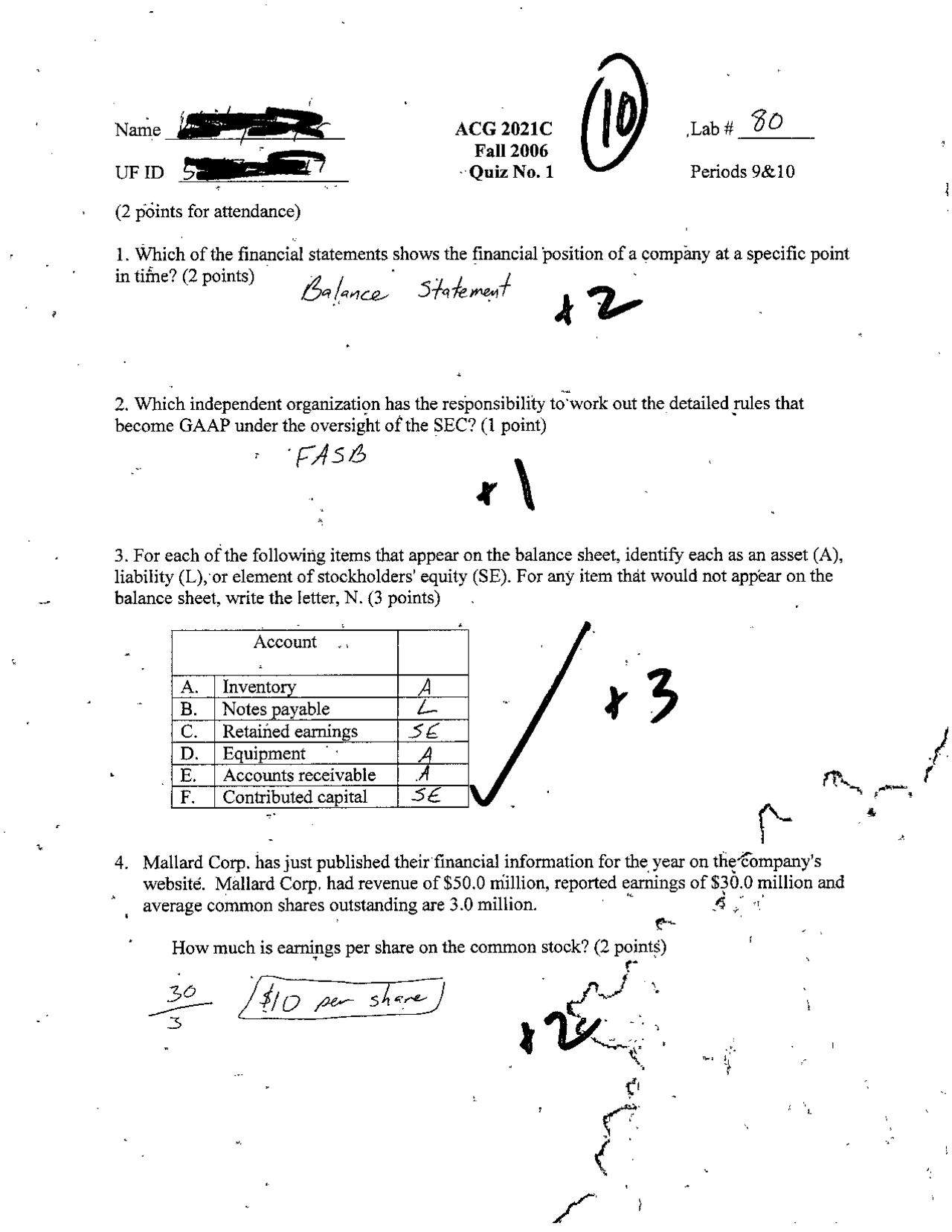 Quiz 1 With Resolution Introduction To Financial Accounting Acg