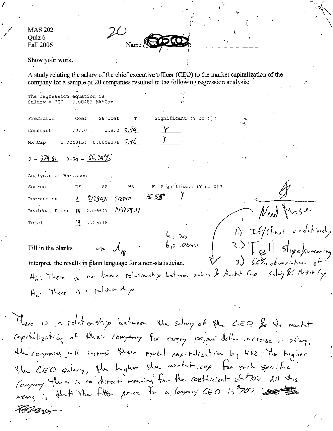 Quiz 6 Questions With Solutions Intermediate Business Statistics