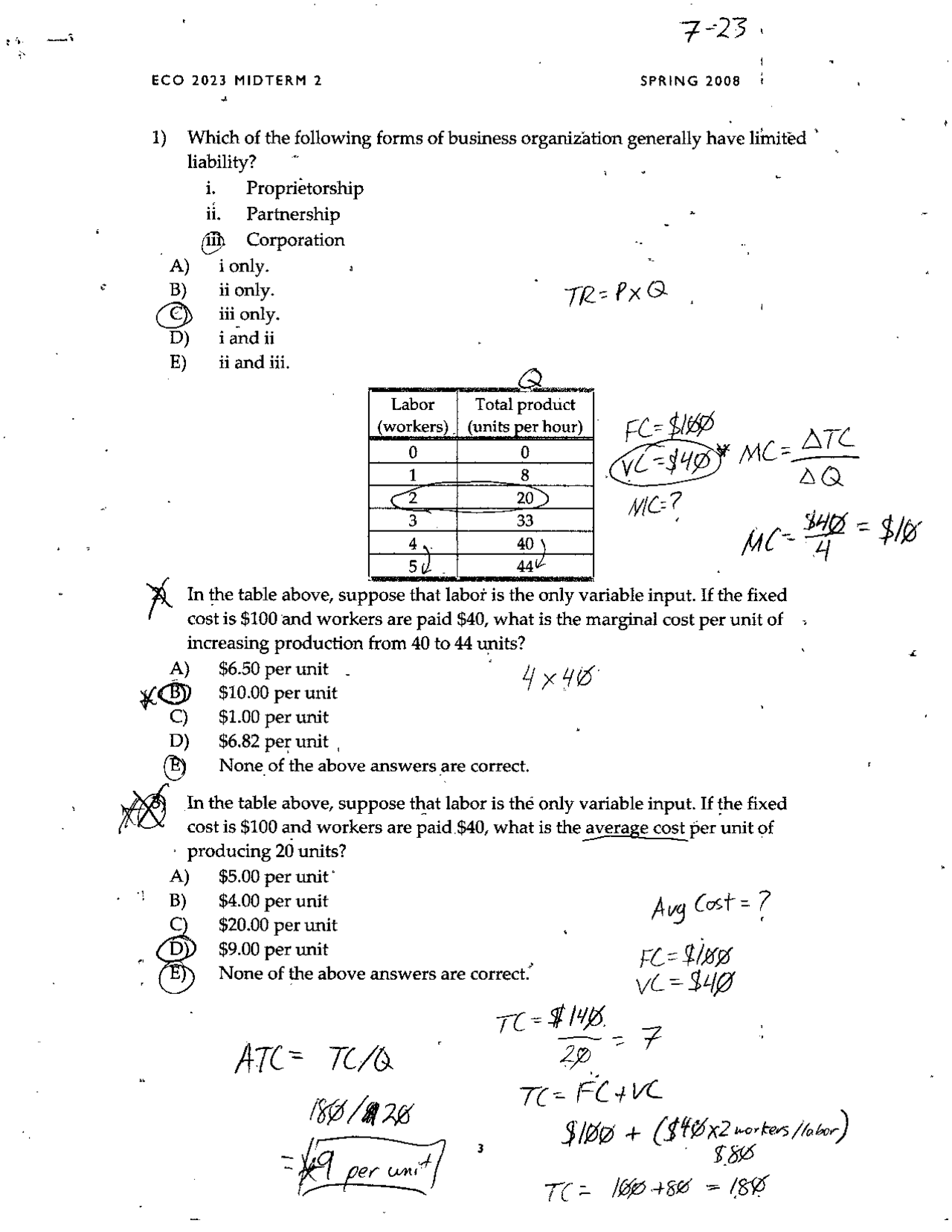 Midterm 2 With Resolution Principles Of Microeconomics Eco 2023